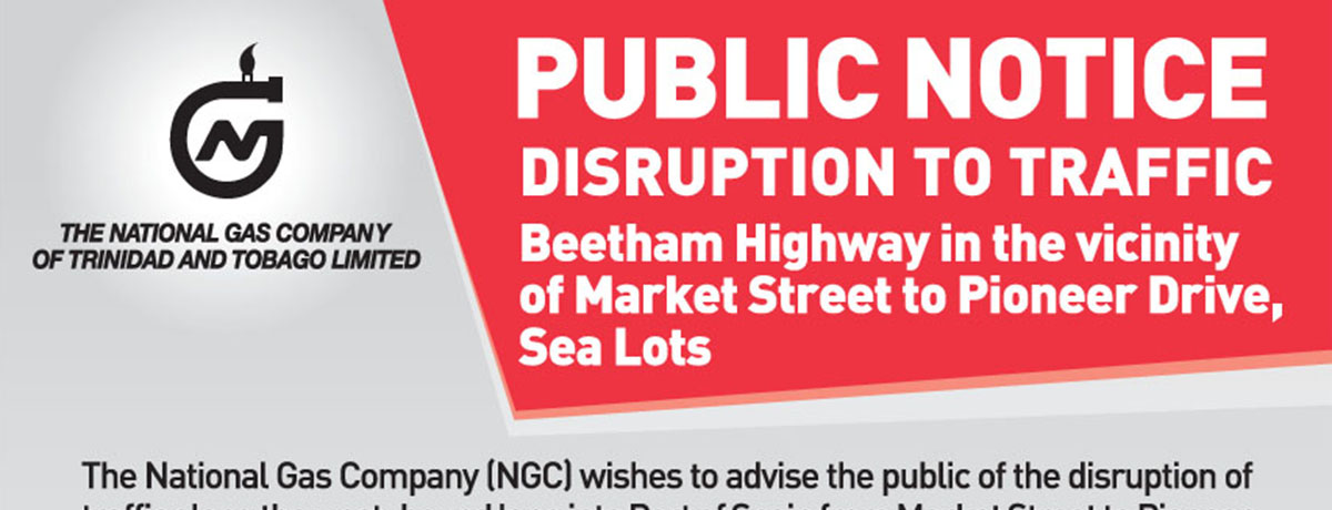 Public Notification of Disruption to Traffic - Beetham Highway - NGC | NGC