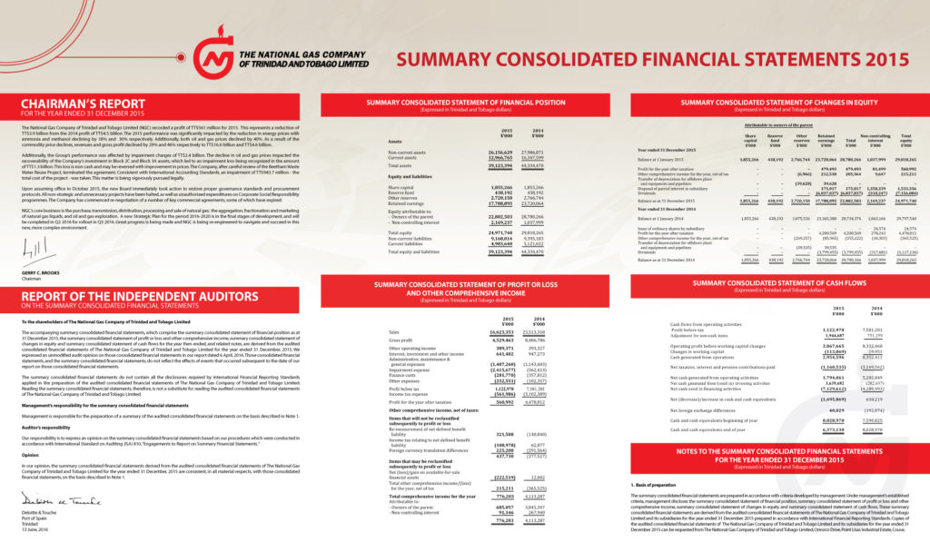 Financial Statements for the Year ended 31st December, 2015 - NGC | NGC