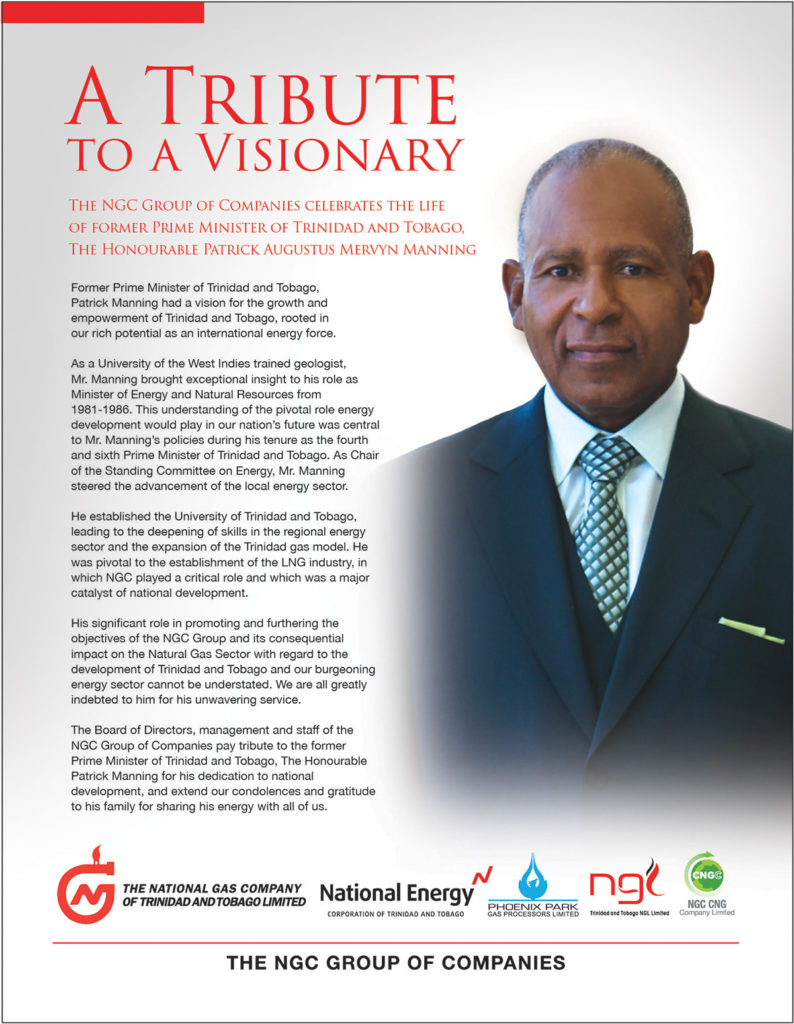 NGC Pays Tribute to Former Prime Minister, Patrick Manning - NGC | NGC